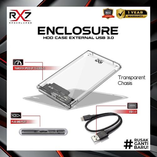 Jual RX7 SSD Enclosure 2.5" SATA USB 3.0 External Case Support HDD 2.5" - Kota Bekasi - Untec ...