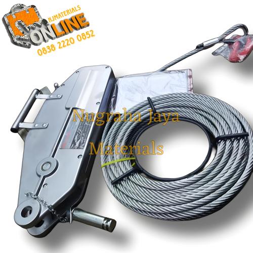 Jual Tirfor Wire Rope Pulling Hoist 3,2 Ton x 20 Meter NAGASAKI Tirfor ...