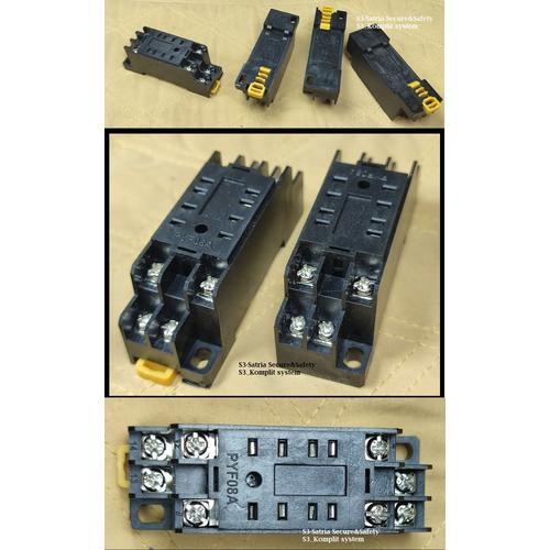 Jual PYF08A socket Relay MY2N 8pin Soket rilay 8kaki MY2 H3Y HH52P ...