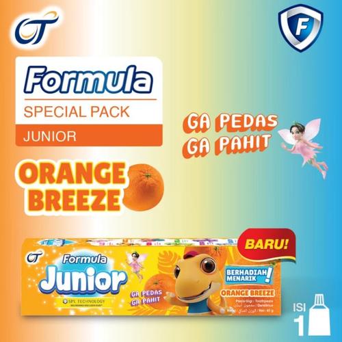 Jual Formula Junior Toothpaste 45 gr pasta gigi anak formula Orange ...