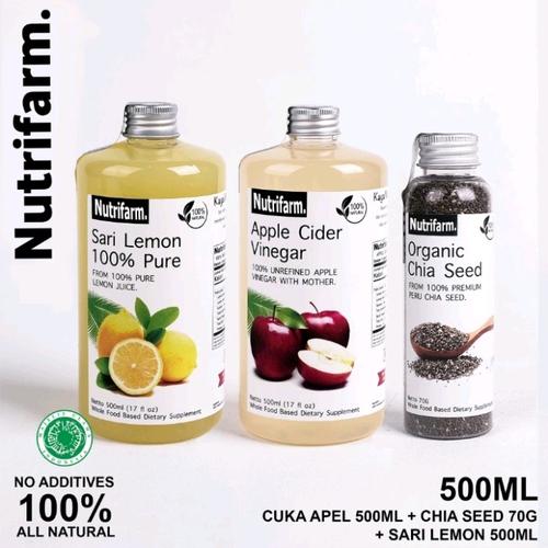 Jual CUKA APEL SARI LEMON CHIA SEED PAKET 3 IN 1 ORIGINAL ORGANIK ...