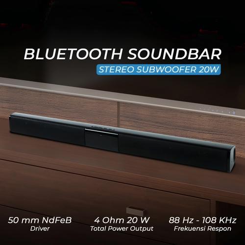 Jual DOOLNNG Soundbar Bluetooth Active Speaker Home Theater Subwoofer 20W - Kota Bandung - Mitra ...