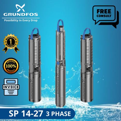 Promo POMPA AIR SUBMERSIBLE GRUNDFOS SP 14-27 3 PHASE + CTK - Pump only ...