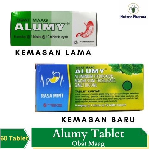 Jual Alumy Box isi 60 tablet(1 Box isi 6 Amplop, 1 Blistar @10 Tablet ...