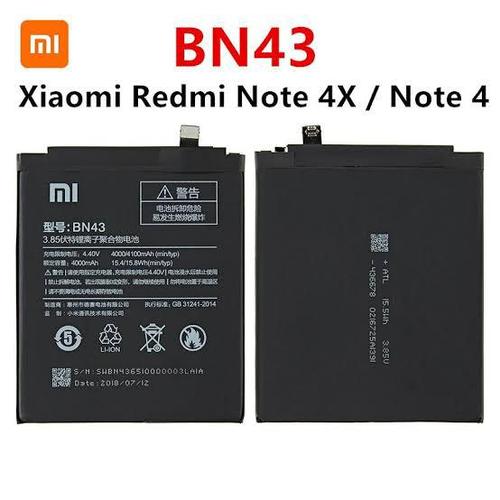 Jual BATTERY BATERAI XIAOMI NOTE BN43 BN-43 REDMI NOTE 4X ORIGINAL 99 ...