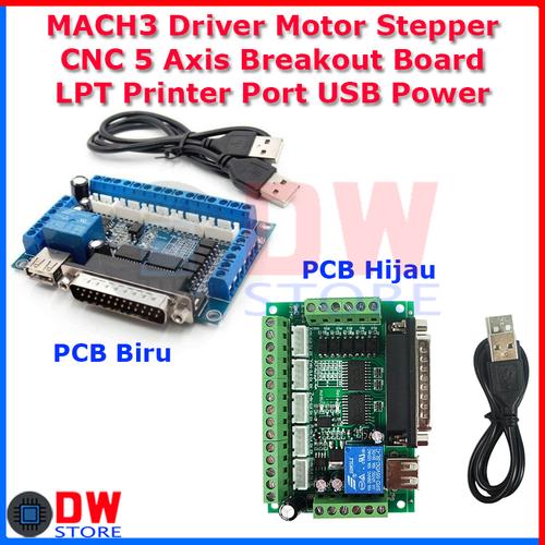 Jual Driver Motor Stepper MACH 3 MACH3 CNC 5 Axis USB Breakout Board ...