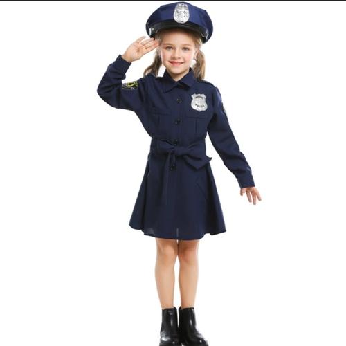 Jual Girl Police Officer Costume Halloween Costume Kostum Anak Polisi ...