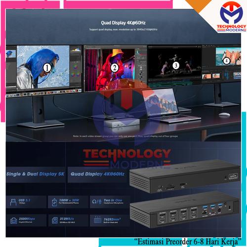 Jual HDMI Extend 4 Monitor Display (Tampil Beda-Beda) USB 3.1 Multiview ...
