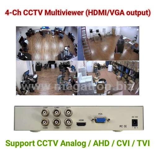 Jual CCTV Quad MultiViewer 4x1 (pembagi layar) - AHD/CVI/TVI (HDMI/VGA ...