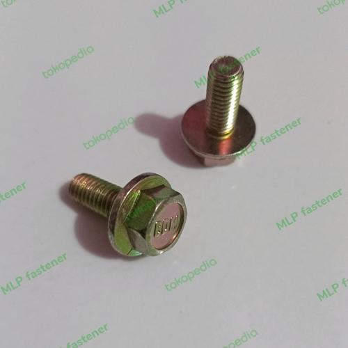Jual FLANGE BOLT M6x12 / BAUT FLANGE M6x12 / BAUT TOPI M6x12 - Kota Bekasi - MLP fastener ...
