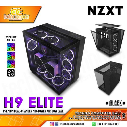 Jual CASING NZXT H9 Elite - Dual-Chamber Mid Tower ATX Tempered Glass ...