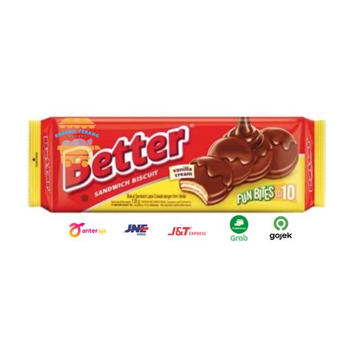 Jual BISKUIT BETTER Sandwich Biscuit Biskuit Mayora 120gr Snack Coklat ...