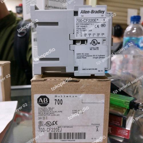 Jual 700-CF220E* 600V AC MAX CONTACTEUR AUXILIAIRE RELAY ALLEN-BRADLEY ...