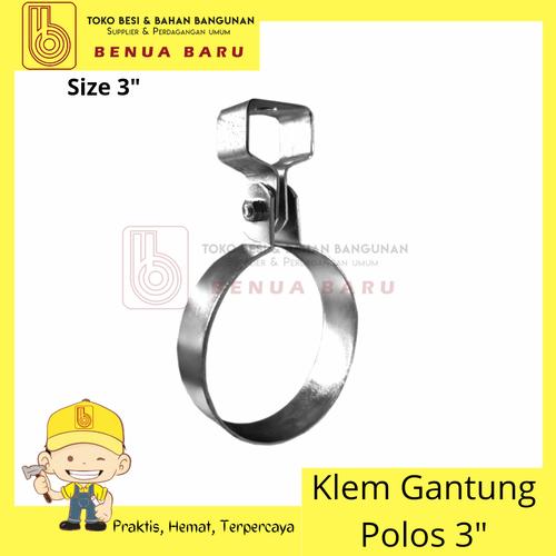 Jual Klem Gantung 3 inch / Klem Pipa Gantung 3" / Hanger Clamp Polos 3" - Kab. Bekasi - Benua ...