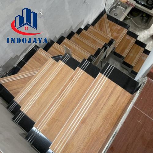 Jual granit tangga motif kayu kombinasi 30x80 30x90 custom ukuran list ...