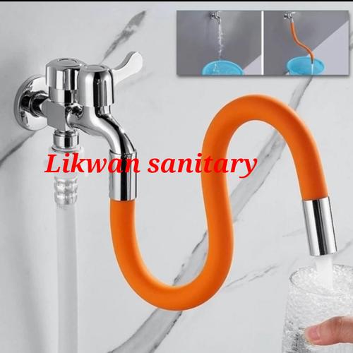 Jual Sambungan kran air orange pipa / sambungan slang kran air orange ...