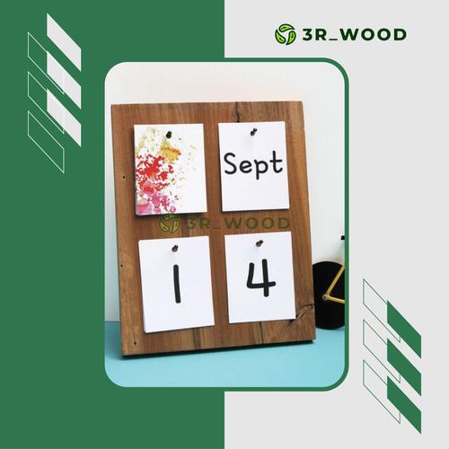 Jual Kalender Kayu/Dekorasi Gantungan/Menu Café/Nomor Meja Aesthetic ...