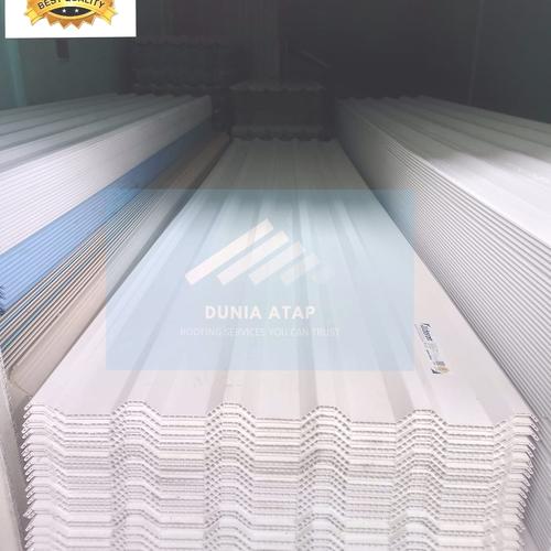 Jual Atap uPVC Alderon R830 Double layer 10mm - panjang 2 Meter - Putih ...