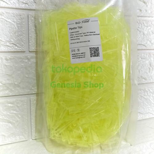 Jual Yellow Tip 200 ul Universal Pipette Tips 1000 Pcs BioSeen Cat ...