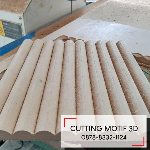 Jual CNC Router Cutting MDF HMR motif timbul gelombang pensil custom ...
