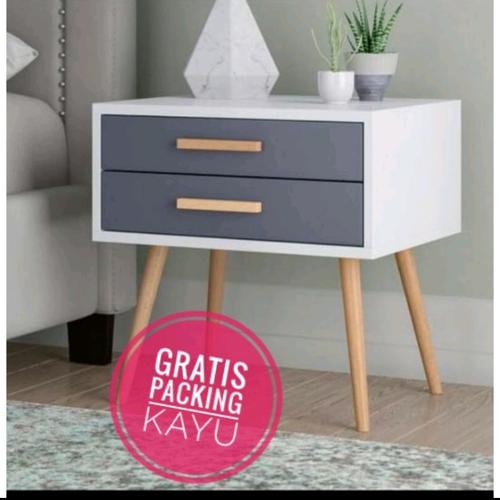 Jual meja laci,meja ruang tamu,meja sudut minimalis - walnut - Kab ...