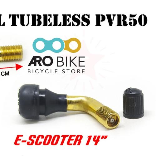 Jual pentil bengkok ban tubeless sepeda listrik selis PVR 50 pentil karet - Kota Tangerang - Aro ...