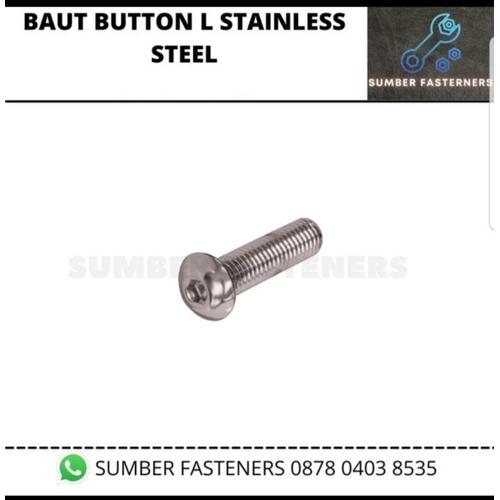 Jual Baut Button L Baut Kepala Bulat M10x30/M10x30mm /10x30 Stainless ...