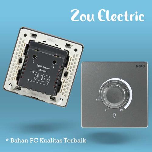 Jual NERO Saklar Dimmer Lampu Casa X2 Grey - X2L63_Light Dimmer 300W ...