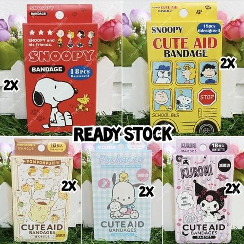 Jual Plester Cute Aid Band Sanrio Original Snoopy Kuromi Pompom ...
