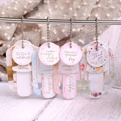 Jual PREMIUM Birthday HangTag Thank You Thick Tag Hamper Tag TEBAL ...