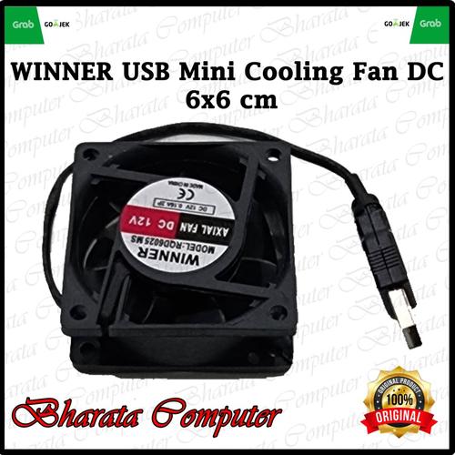 Jual WINNER USB Mini Cooling Fan DC 6x6 cm Kipas STB Kipas Serbaguna ...