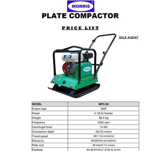 Jual Mesin Stamper Kodok Plat MORRIS MPC90 / Compactor Plate Pemadat ...