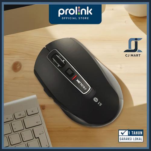 Jual Prolink Mouse Wireless Bluetooth 5.1 BT 6 button DPI 800-1600 ...