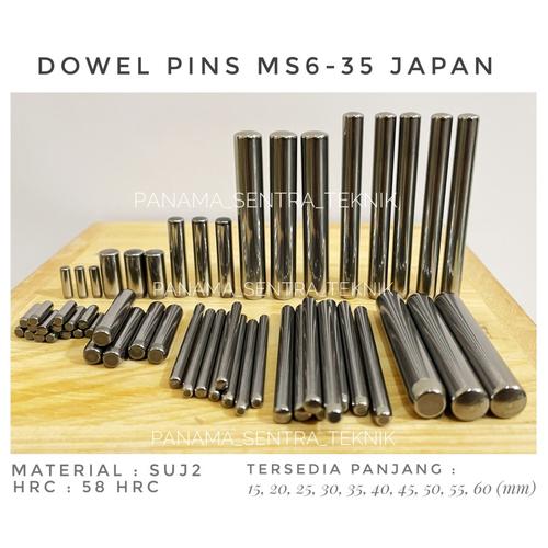 Jual JAPAN MS6-35 Dowel Pin Lurus MS 6X35 / DPND 6x35 MM Dowel Pin ...