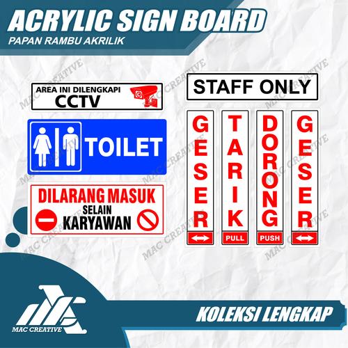 Jual SIGN BOARD AKRILIK LENGKAP - SIGN BOARD - MURAH BERKUALITAS ...