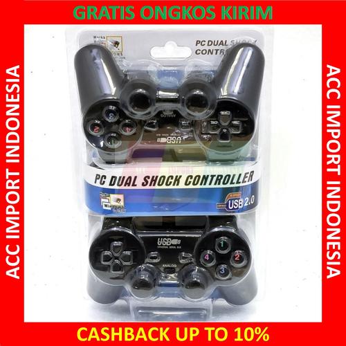 Jual Gamepad Dual Stick Game Joystick dual shock PC Laptop Gaming USB ...