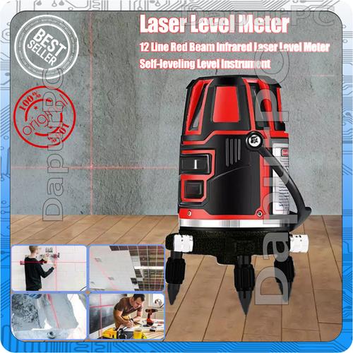 Jual Laser Level Self Leveling 5 Line Red Beam Infrared 4D LD 500 ...