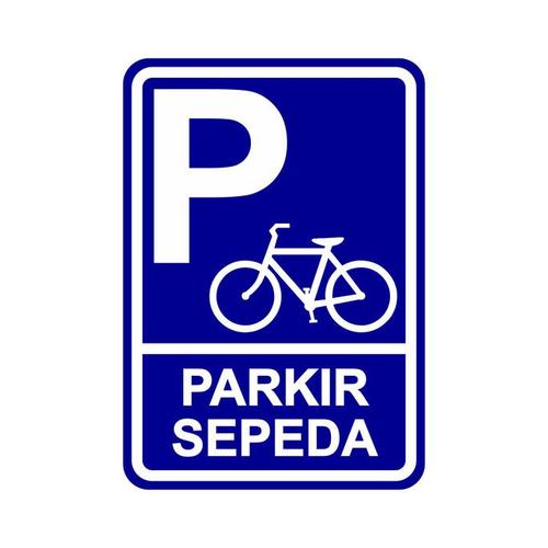 Jual SIGN PLAT PARKIR SEPEDA UKURAN 60X40CM K3 RAMBU SAFETY RAMBU PLAT ...