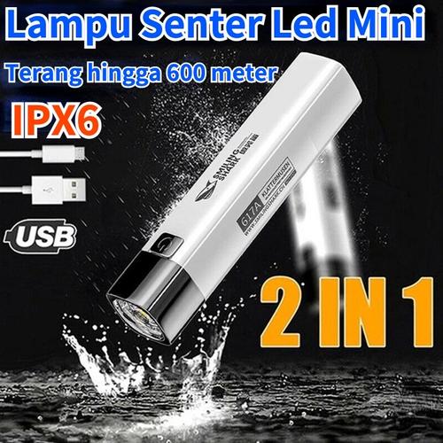 Jual Senter LED Super Terang Baru Hingga 600 Meter (asli) Jarak Jauh ...