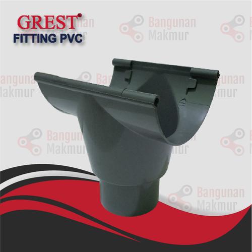 Jual Corong Talang 6 Inch Oval PVC setengah lingkaran - GREST - Kota ...