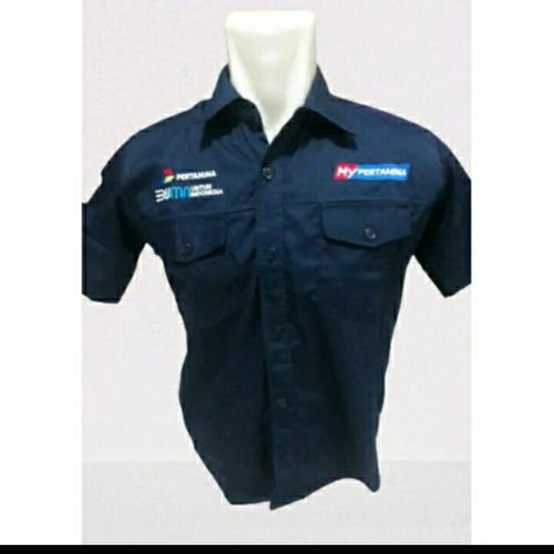 Jual kemeja pertamina mandalika pria - Hitam - Jakarta Pusat - Denis ...