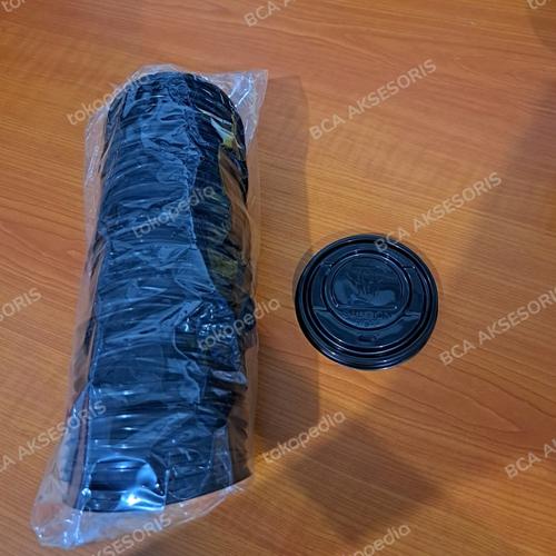 Jual LID PAPER CUP WARNA BLACK / TUTUP GELAS KERTAS UNTUK 8 OZ ...