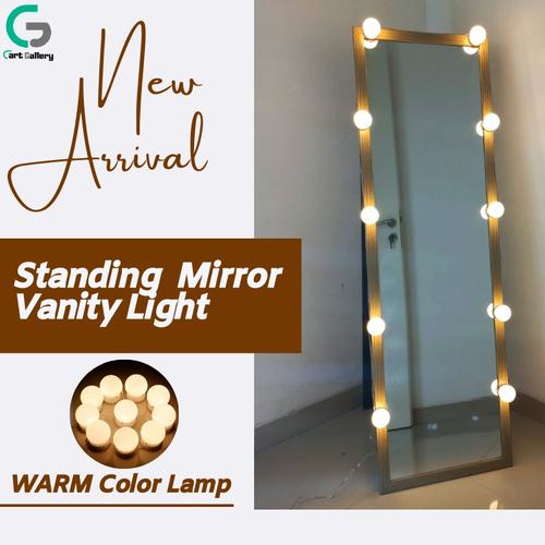 Jual Cermin Standing Vanity Mirror Aesthetic Full Body Minimalis 30x127 ...