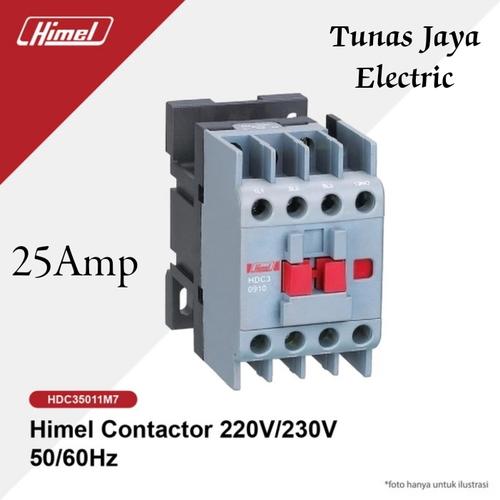 Jual Contactor HDC3 AC-3 25A 3Pole 1NO 1NC 220V HIMEL - Kota Surabaya - Tunas Electric | Tokopedia