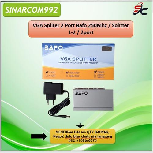 Jual VGA Spliter 2 Port Bafo 250Mhz / Splitter 1-2 / 2port - BARANG ... Jual VGA Spliter 2 Port Bafo 250Mhz / Splitter 1-2 / 2port - BARANG ...