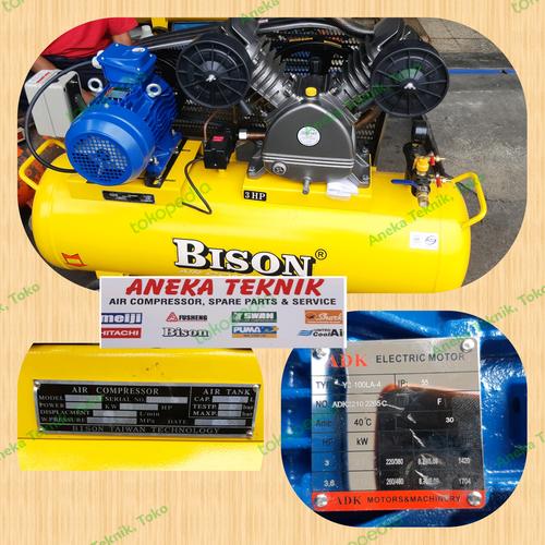 Jual COMPRESSOR BISON 3HP LENGKAP DINAMO 380V FULL AUTOMETIC - Kota ...