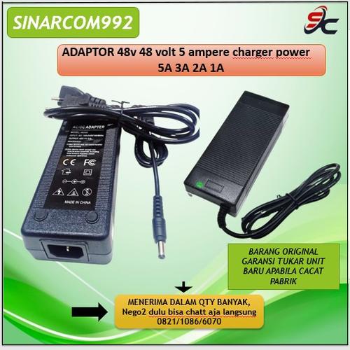 Jual ADAPTOR 48v 48 volt 5 ampere charger power 5A 3A 2A 1A - 48V/1,5A ...