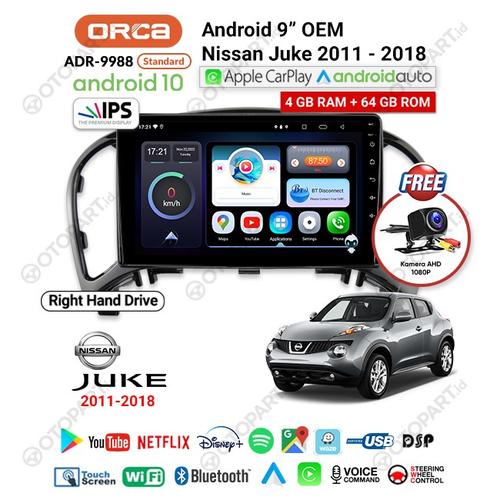 Promo Head Unit ORCA Nissan JUKE 2011-2018 Android Auto CarPlay Layar 9 ...