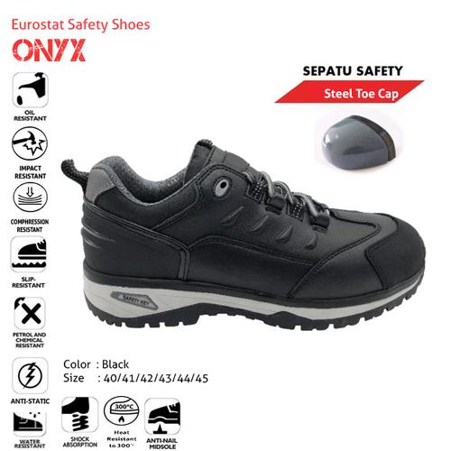 Jual Sepatu Safety Eurostat Onyx Antistatic Water Splash & Heat ...