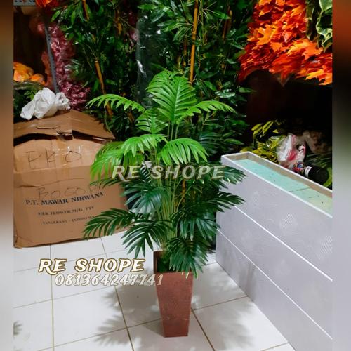Jual Pohon Palm import tinggi 110cm /palem 24daun /Bunga plastik/bunga ...